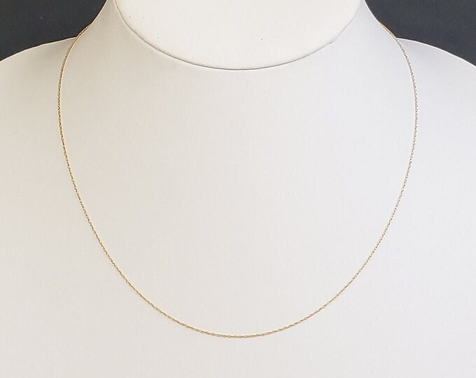 Vintage JCM 10K Solid Gold Delicate Prince of Wales Style Fine Trace ...