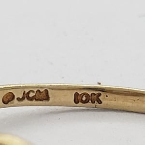 Vintage JCM 10K Solid Gold love Sweetheart Ring 1.0 Grams Size 7 Made ...