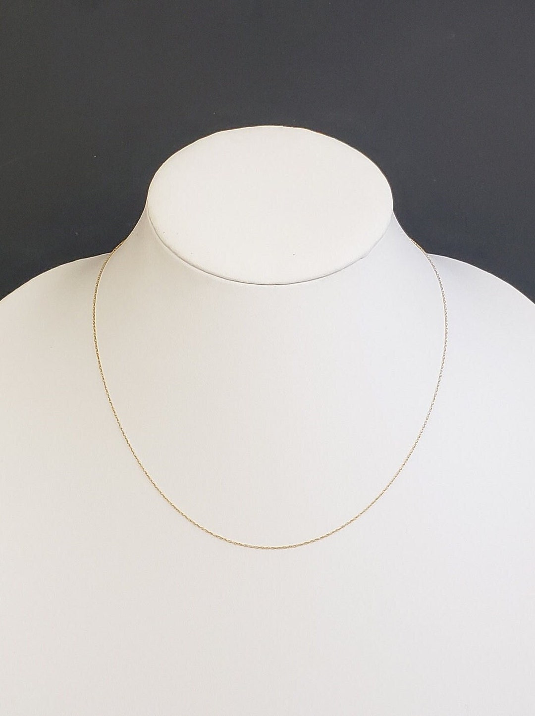 Vintage JCM 10K Solid Gold Delicate Prince of Wales Style Fine Trace ...