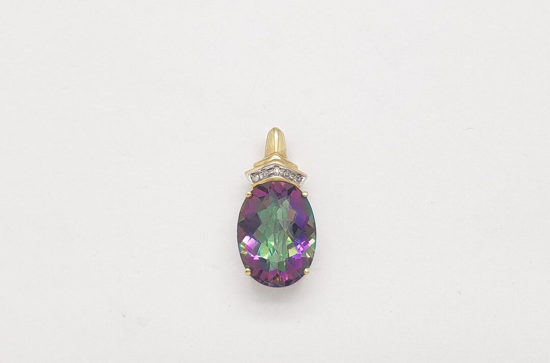 Vintage SAMUEL AARON Inc. THL 10K Solid Gold Genuine Bi-color Green ...