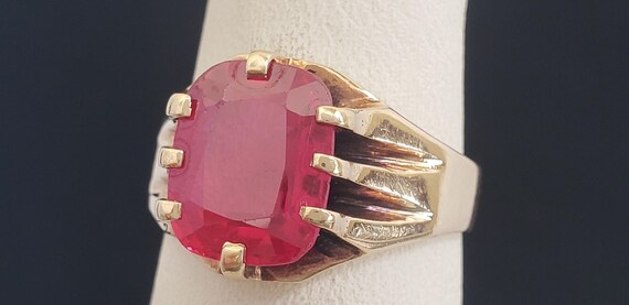 Antique Genuine Red Ruby Rectangle Cushion Cut 3.51 C… - Gem