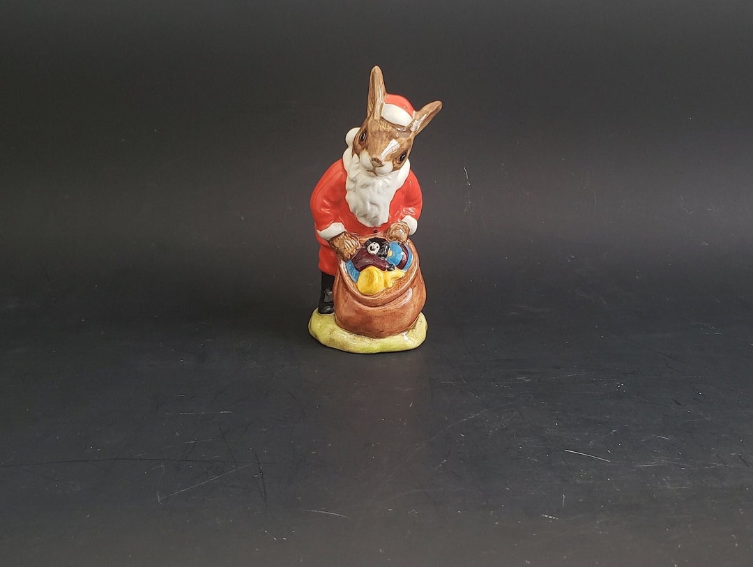 Beatrix Potter SANTA BUNNYKINS "happy Christmas" Figurine Collectible ...