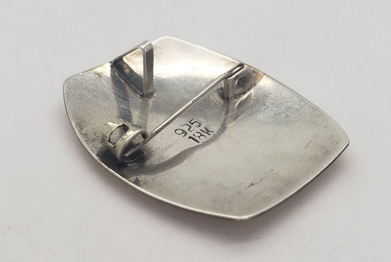 Vintage 18K Solid Gold and Solid Sterling Silver Maya Mayan Aztec ...