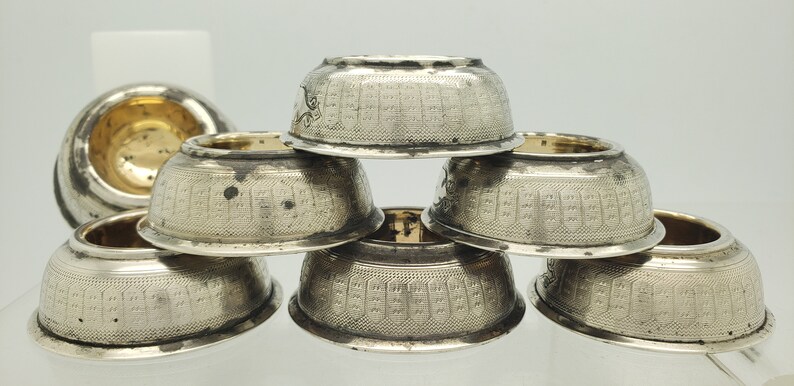 Antique Victorian Aesthetic Era Solid Coin Silver Round Salt Cellar ...