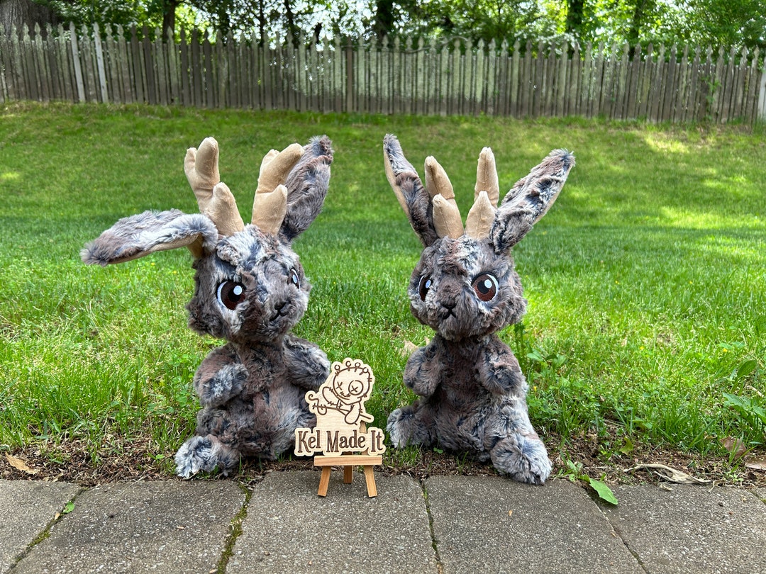 Jackalope Plush - Etsy