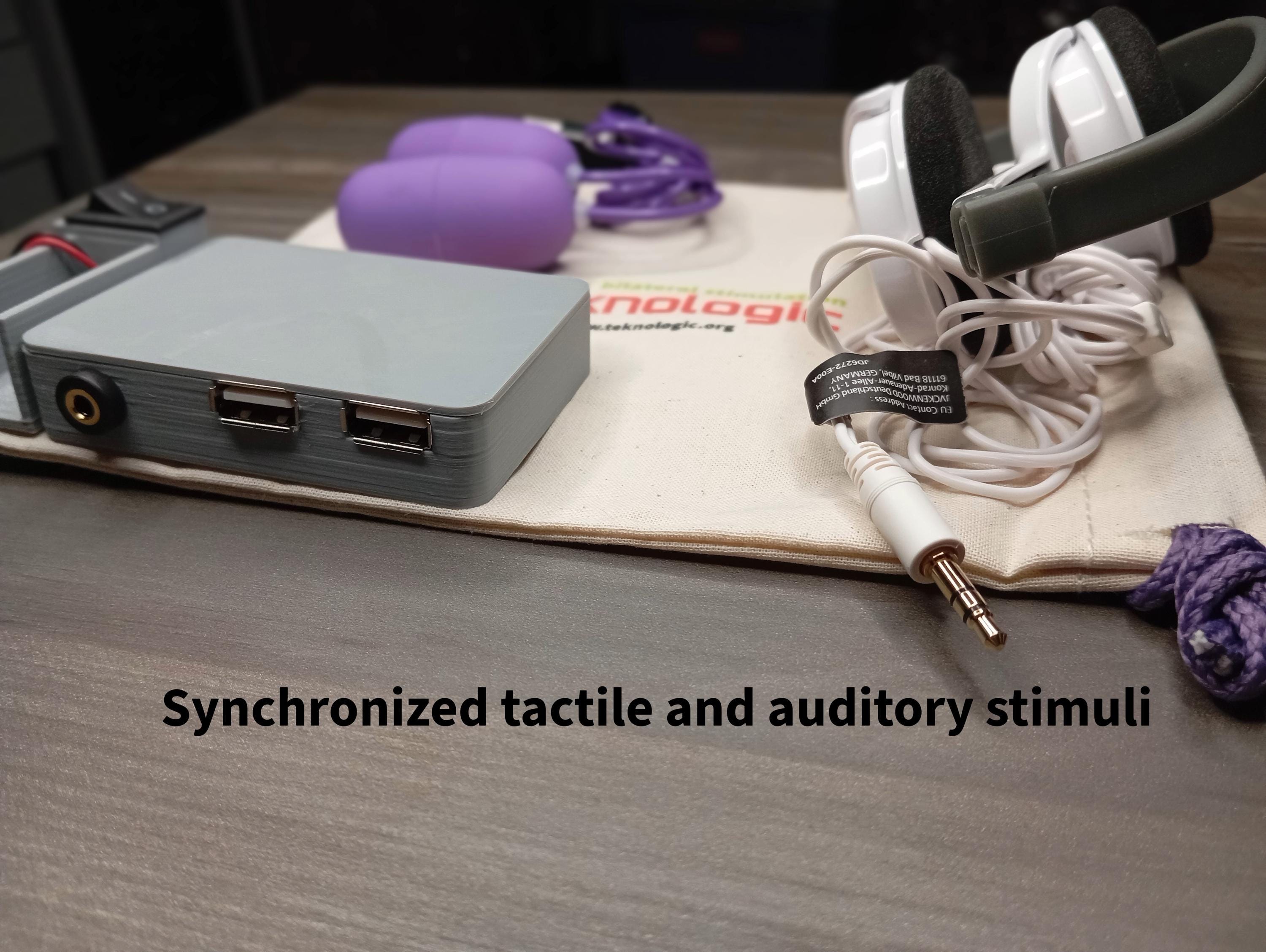 EMDR & ART Therapy. Vibration and Audio. With Batteries. Without Bar. Bilateral Tactile and ...