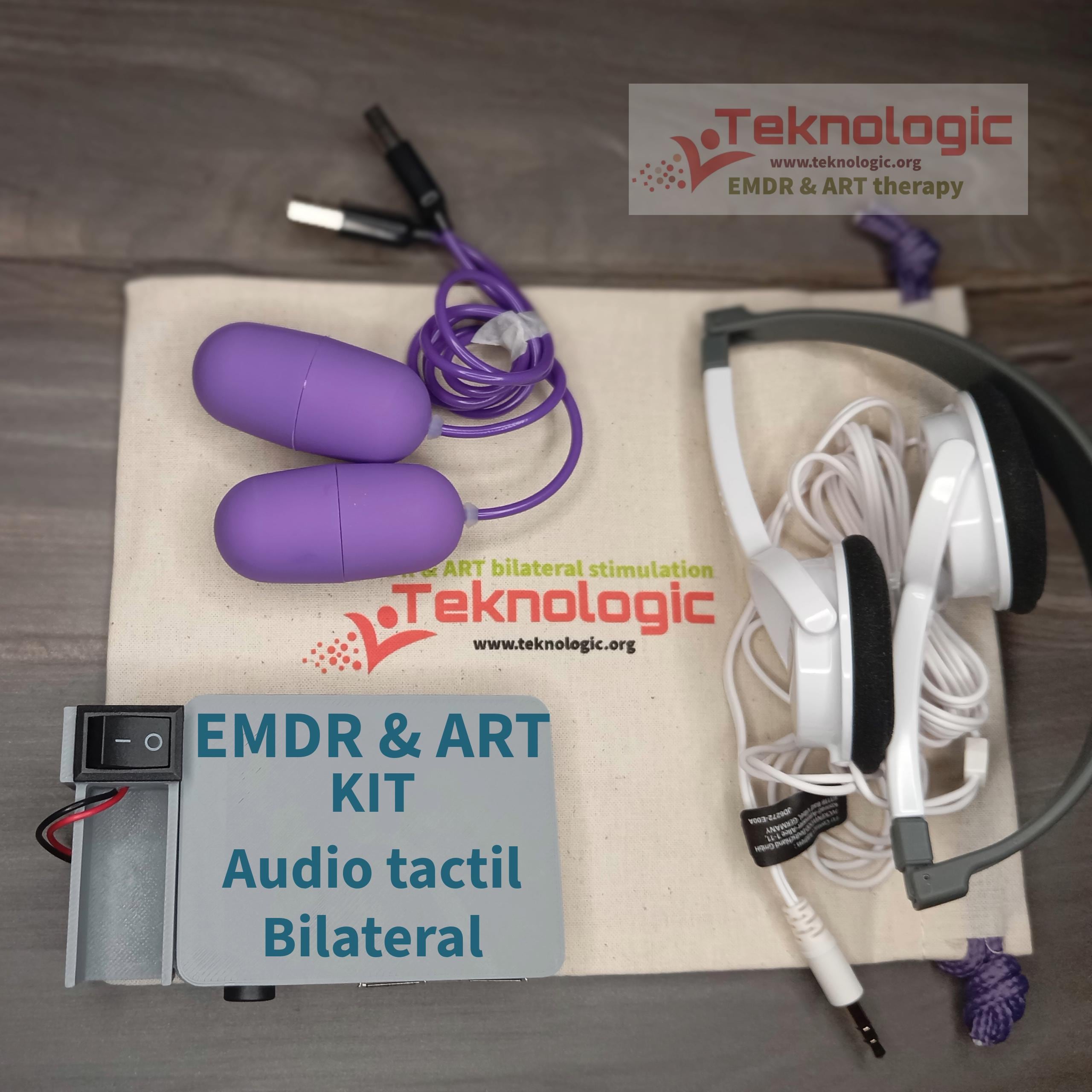 EMDR & ART Therapy. Vibration and Audio. With Batteries. Without Bar. Bilateral Tactile and ...