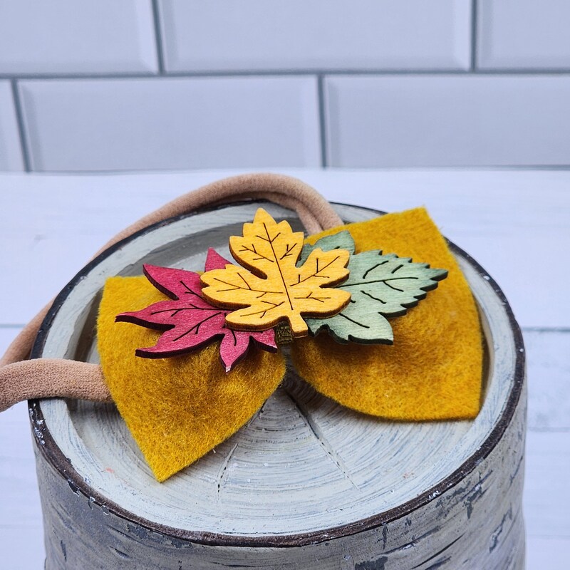 Felt Leaf Headband - Etsy