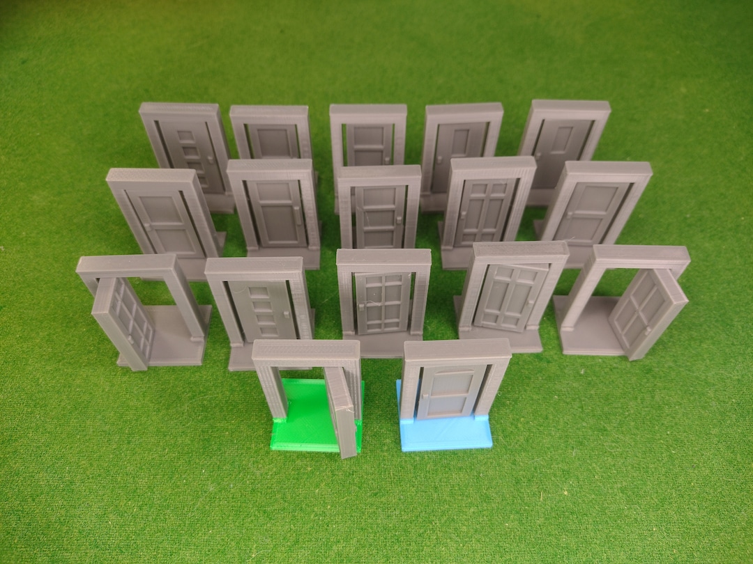 17x Board Game Door Upgrade 2nd Edition Zombicide Board Game House ...