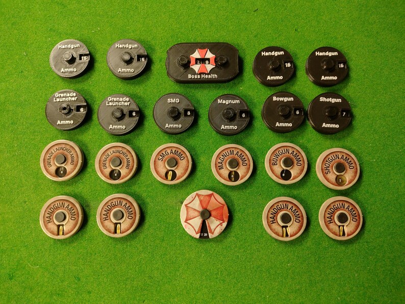RE2 10x Weapon Ammo Dial and 1x Boss Health Dial Replacements and ...