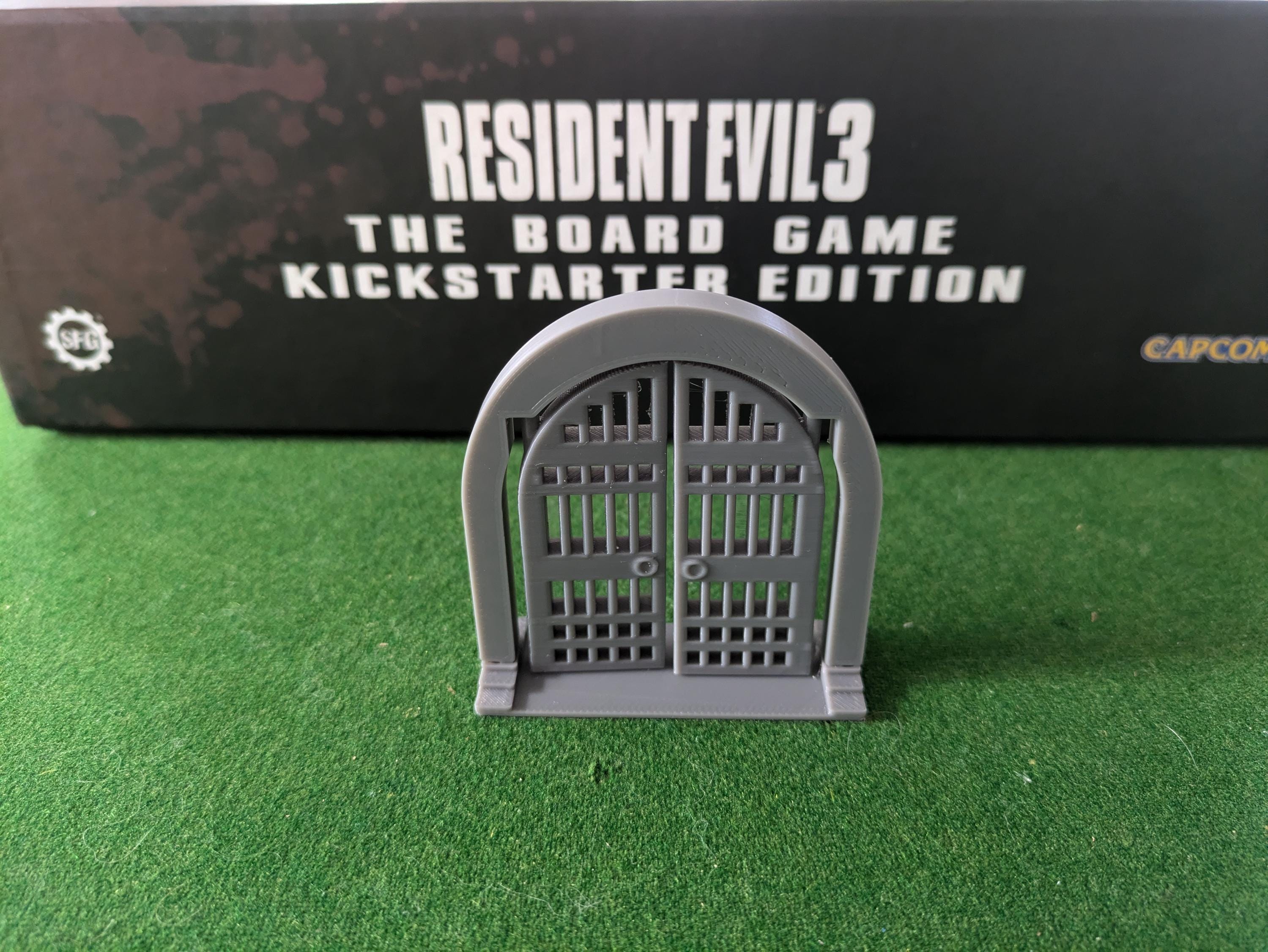 RPD Courtyard Gate Door Upgrade - Resident Evil 3 Board Game - Raccoon ...