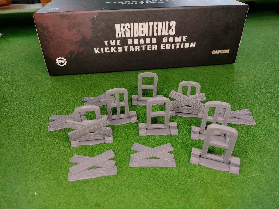 Resident Evil 3 Board Game 7x Windows and Barricades for the Siege ...