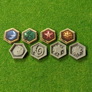 4x Replacement Crest Tokens - Resident Evil Board Game RE - Etsy