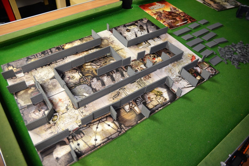 Zombicide Black Plague Board Game Room Walls - Over 460 Cm of Walls in ...