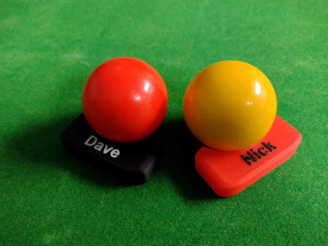 Pool/snooker Ball Marker - Personalised With Your Own Name. Snooker or ...