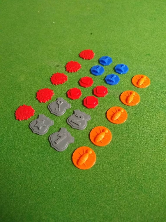 RE2 Resident Evil 2 Tokens and Main Objective Markers - Etsy