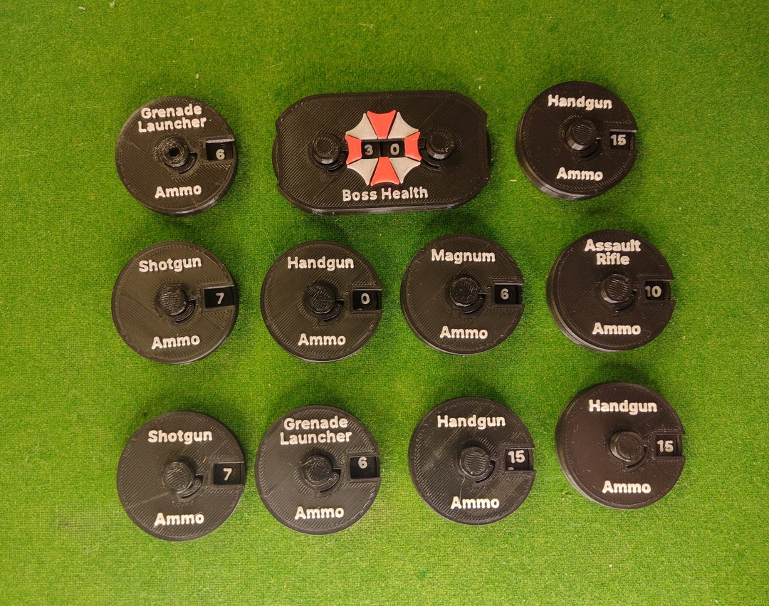 RE3 - 10x Weapon Ammo Dial and 1x Boss Health Dial Replacements and ...