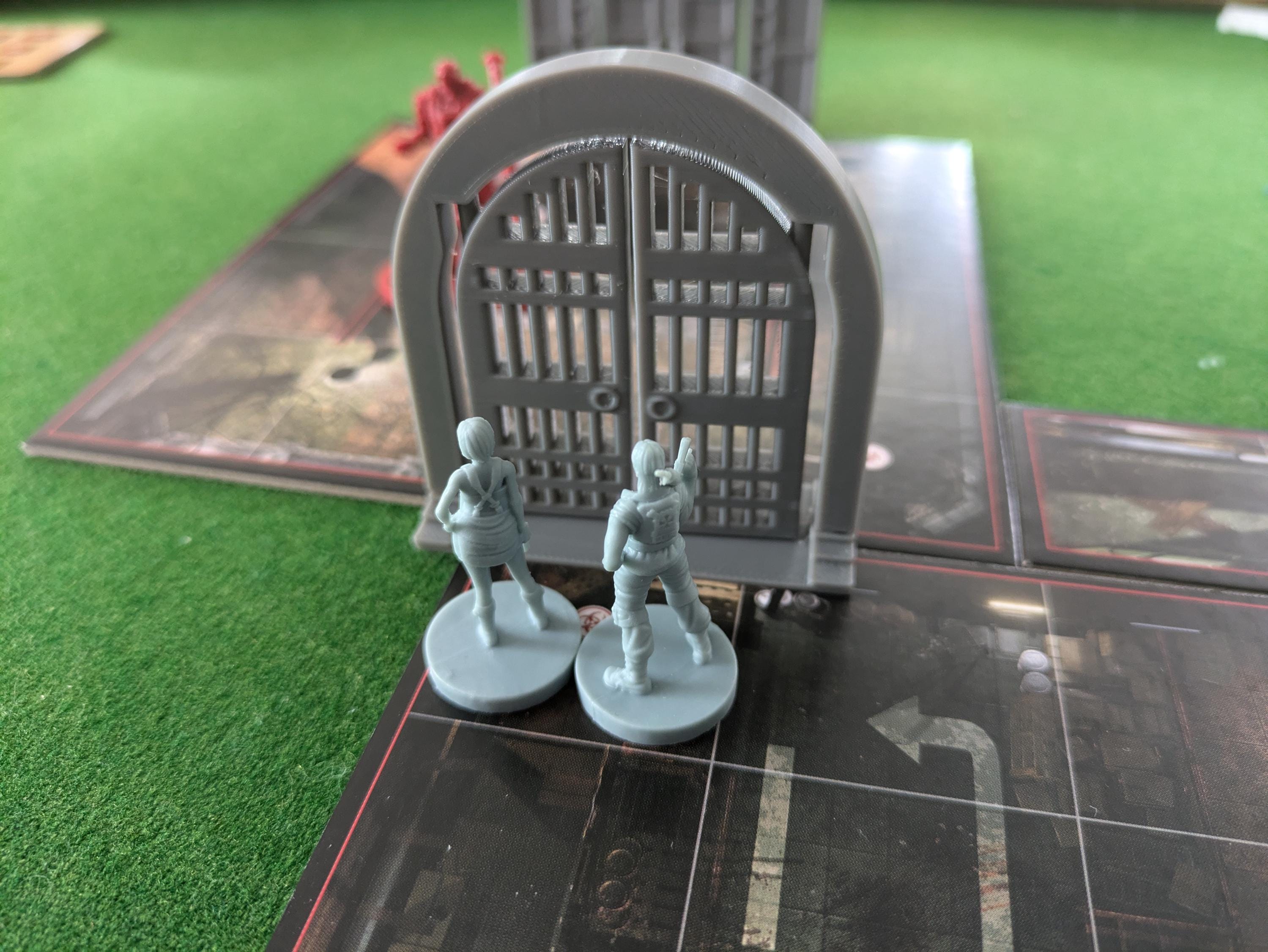 RPD Courtyard Gate Door Upgrade - Resident Evil 3 Board Game - Raccoon ...