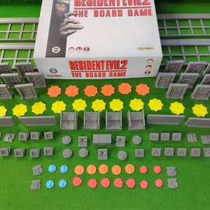 Resident Evil 2 113 Piece Upgrade Board Game Set Including Doors, Walls ...