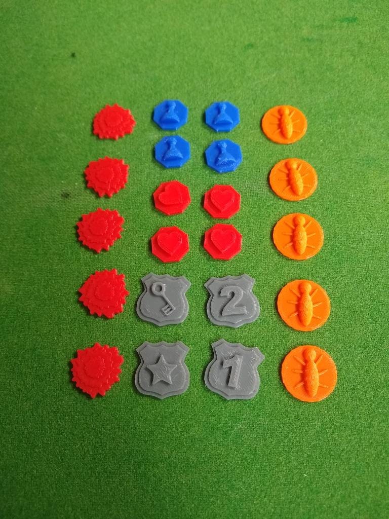 RE2 Resident Evil 2 - Tokens and Main Objective Markers - Etsy