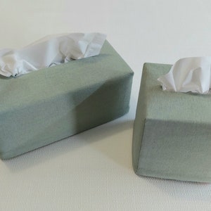 Reversible Linen Tissue Box Cover, Tissue Box Cover - Etsy