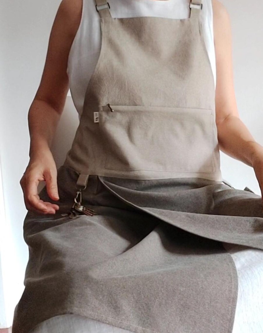 Split Leg Apron / Pottery Apron / Cafe Apron / Work Apron / Garden ...