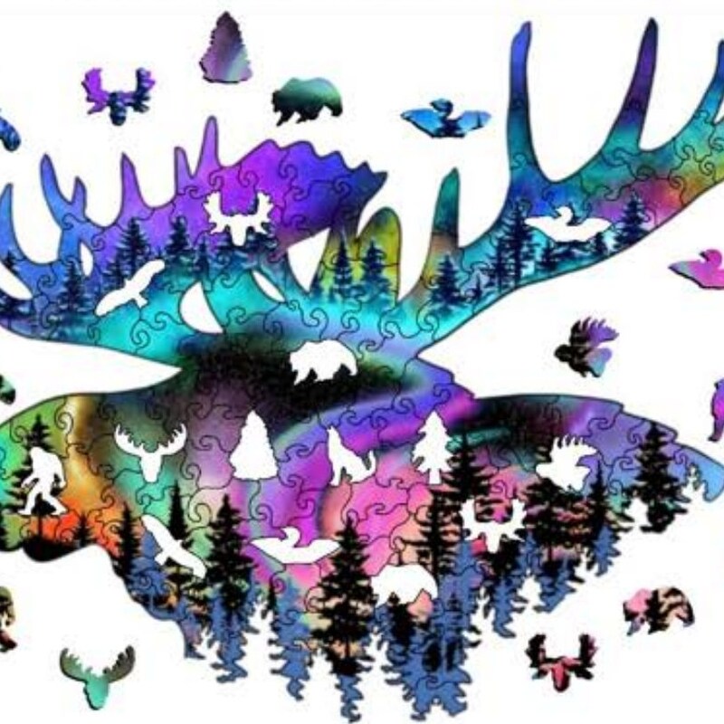 Moose Puzzle - Etsy