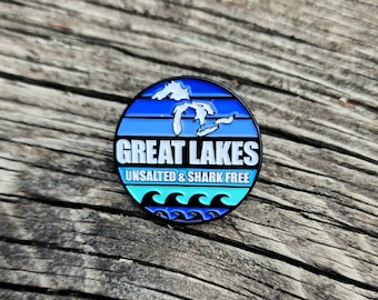 Great Lakes Great Times Enamel Pin - Etsy