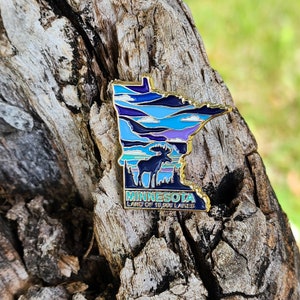 MN State Gold Moose Enamel Pin - Etsy
