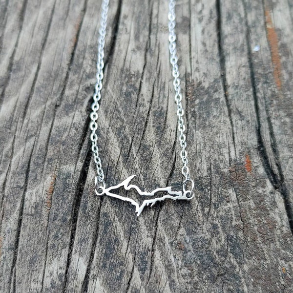 Upper Peninsula Map - Etsy