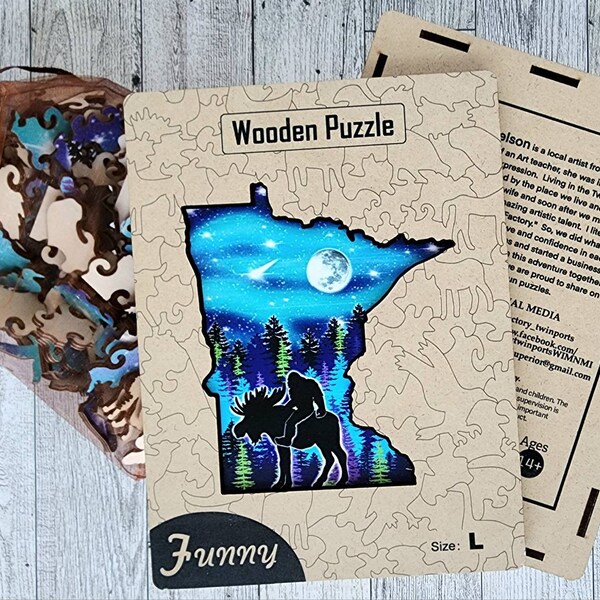 Moose Puzzle - Etsy
