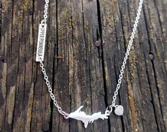 Wooden Upper Peninsula Michigan Necklace UP Yooper - Etsy