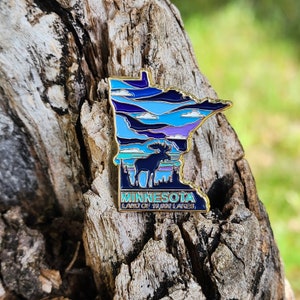 MN State Gold Moose Enamel Pin - Etsy