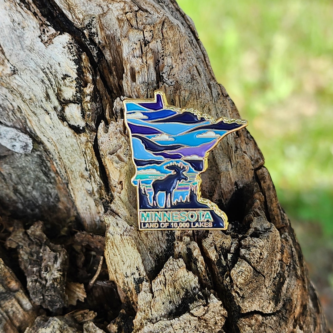 MN State Gold Moose Enamel Pin - Etsy
