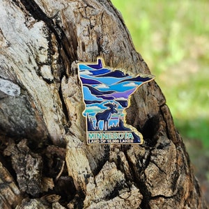 MN State Gold Moose Enamel Pin - Etsy