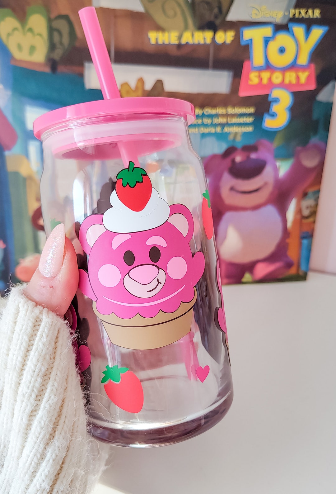Disney Munchlings Toy Story Lotso Glass Can Cup - Etsy