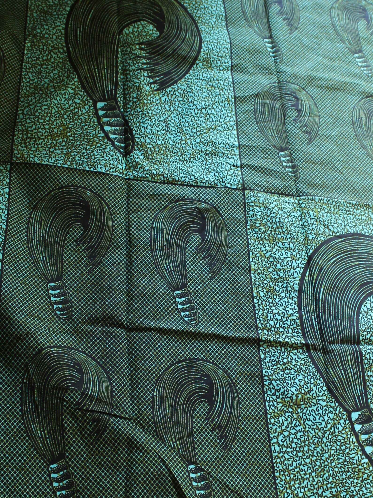 African Fabric Wax Emerald Green Masks - Etsy