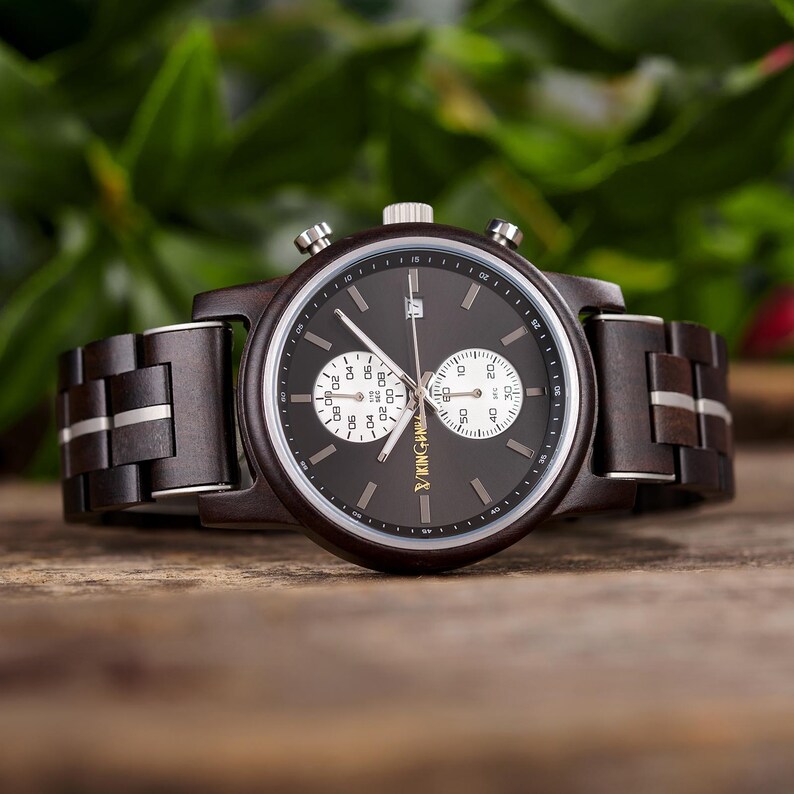 Engraved Wooden Watch for Men, Personalized Gift for Him, Anniversary ...