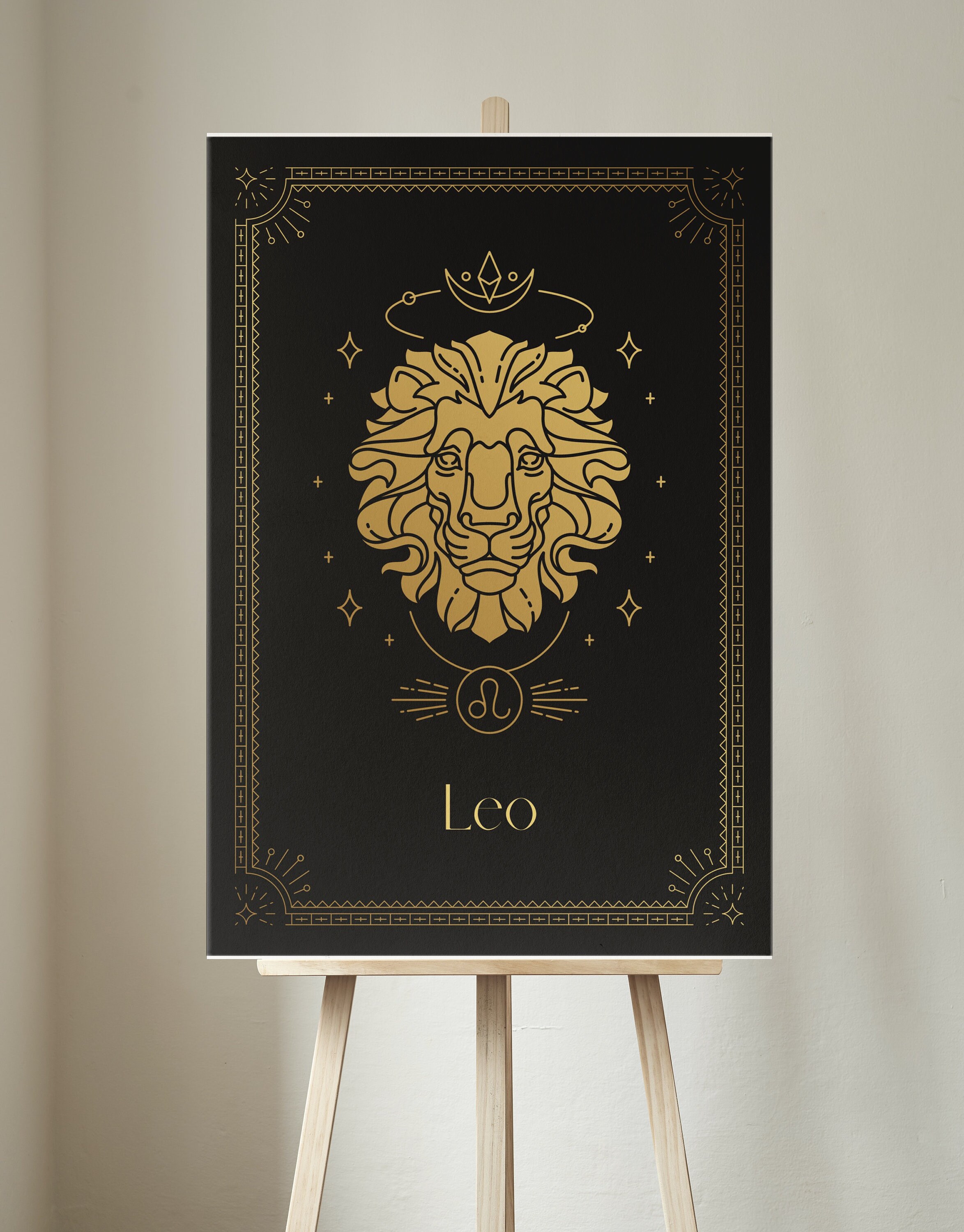 Löwe - Leo - Sternzeichen - Zodiac Sign - Printable Poster - Etsy