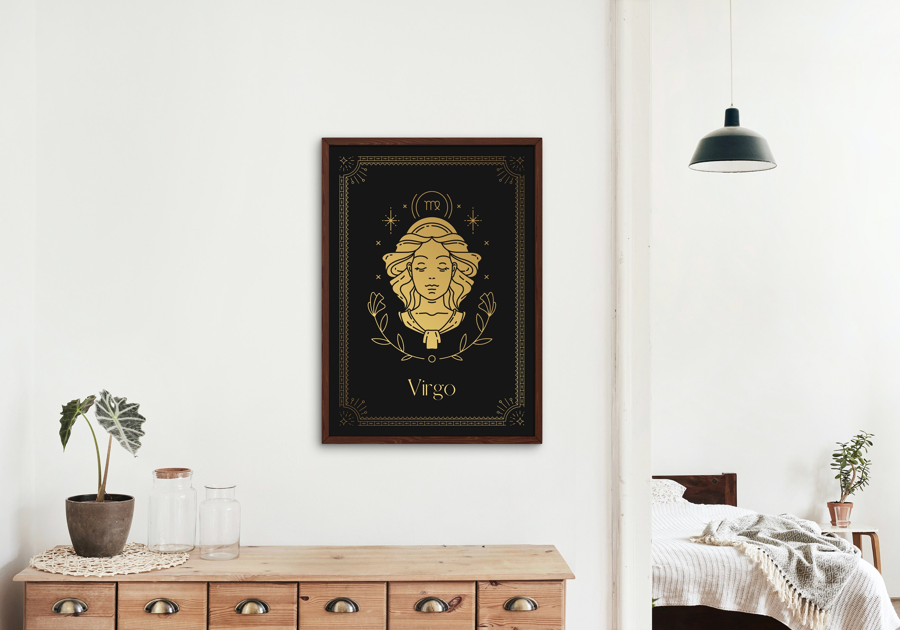 Jungfrau Virgo Sternzeichen Poster DIY Print at Home - Etsy
