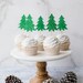Christmas Tree Cupcake Toppers, Christmas Party Supplies, Holiday ...