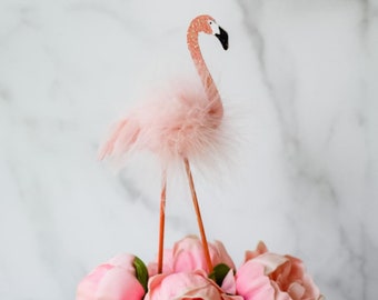 Flamingo Cake Topper . - Etsy