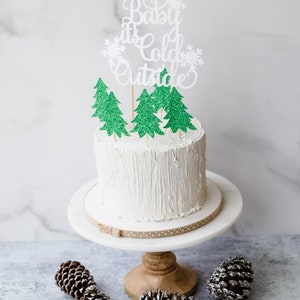 Christmas Tree Cupcake Toppers, Christmas Party Supplies, Holiday ...