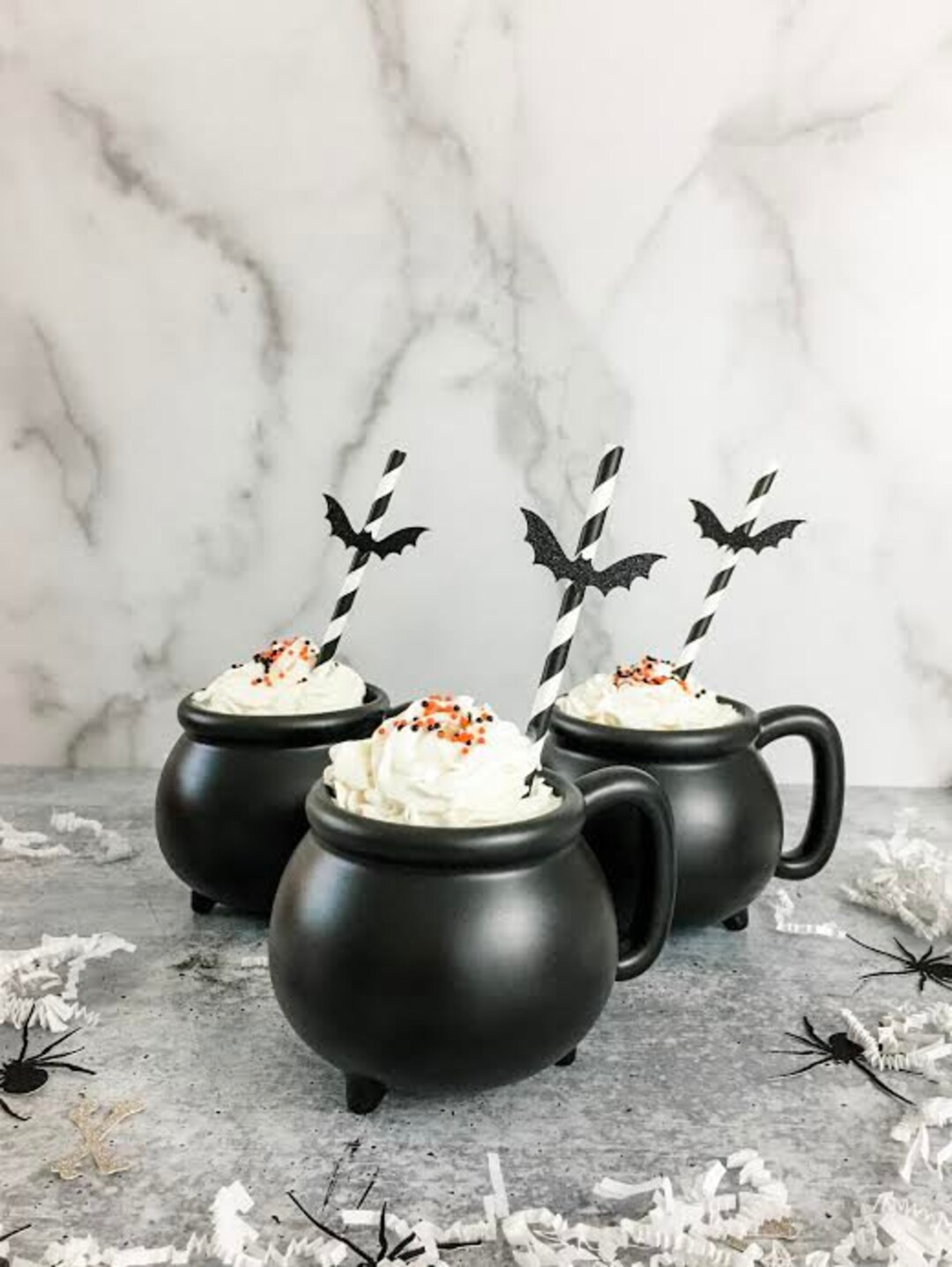 Halloween Bat Straws 12 Pack - Etsy