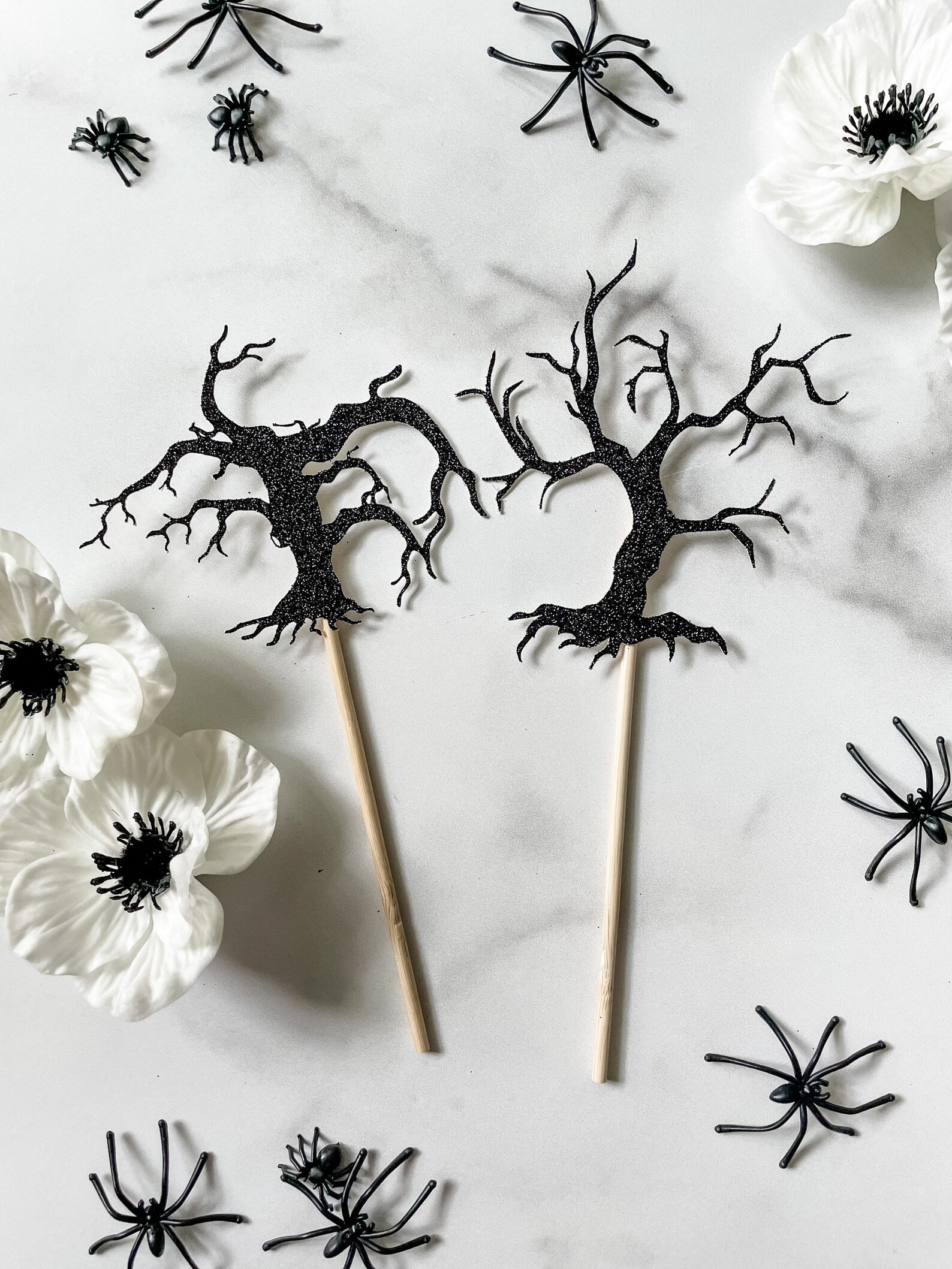 Halloween Haunted House Cake Topper With Spooky Trees - Etsy