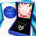 21st Birthday Gift for Her Heart Within Heart Silver and Rose Gold ...