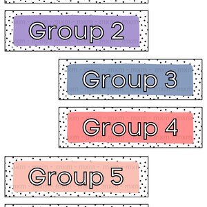 School Group Labels Drawer Prints Polka Dot Form Tutor Class UK ...
