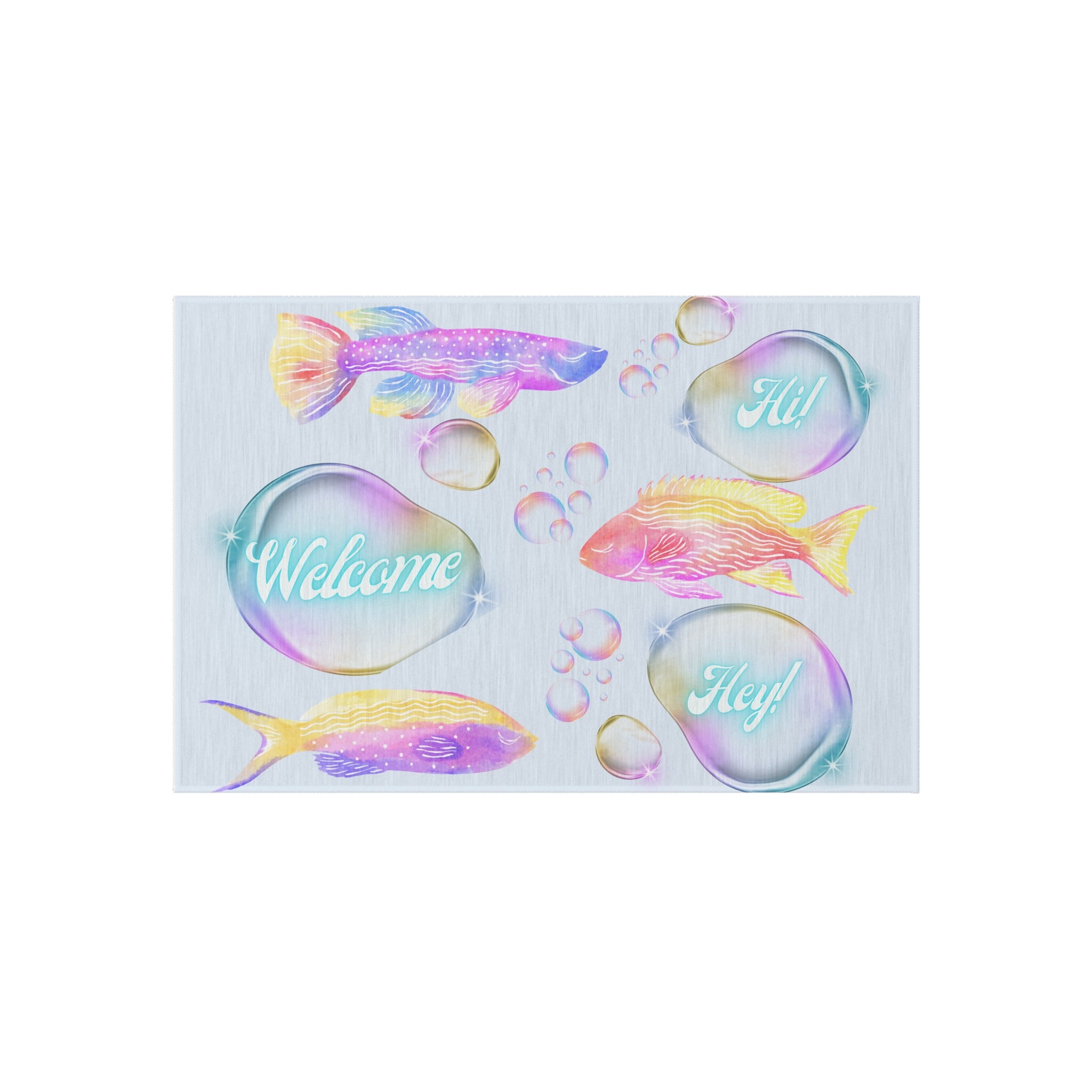 Tropical Doormat, Tropical Fish Welcome Mat, Ocean Doormat, Tropical ...