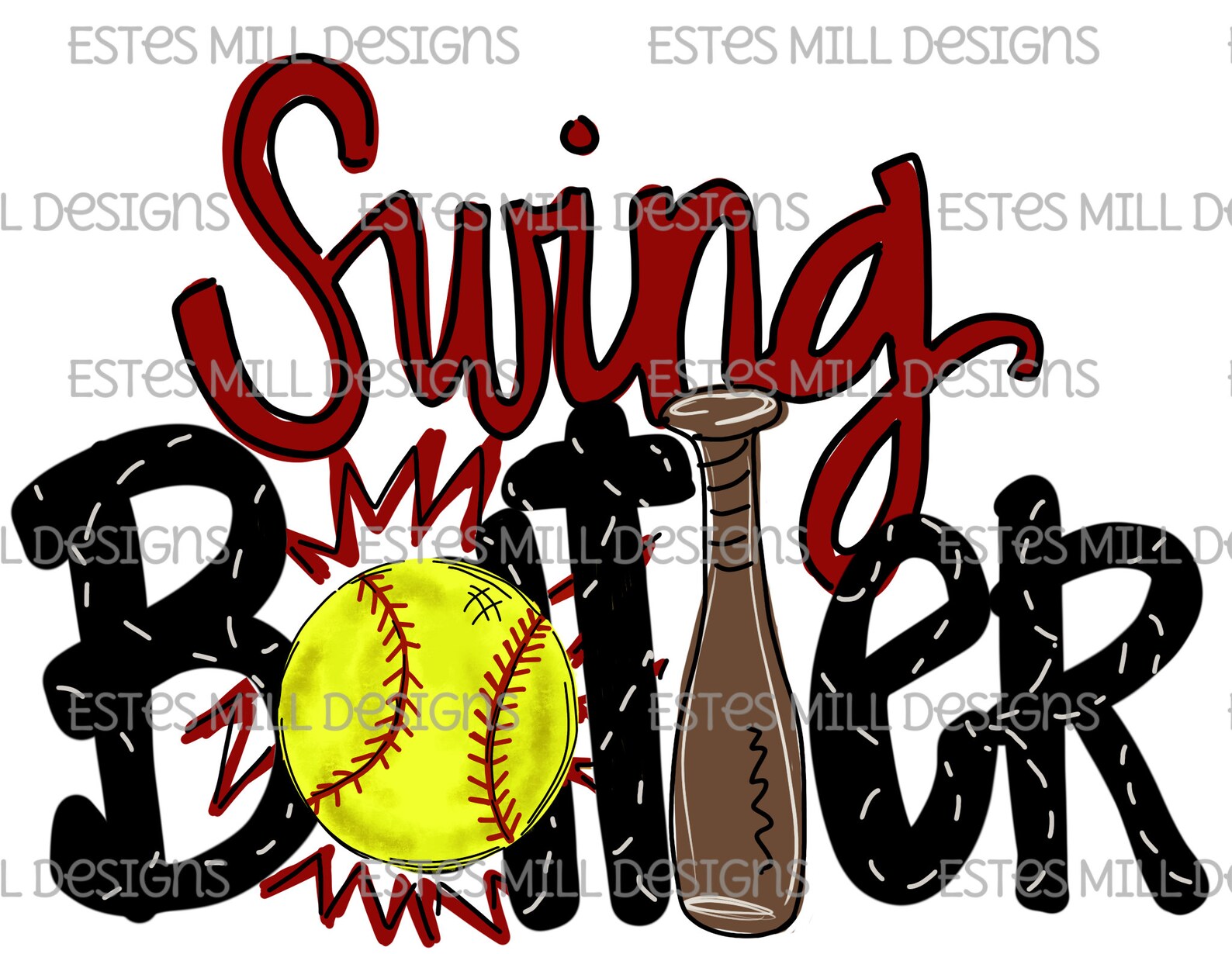 PNG Digital Download Digital Art Baseball Softball - Etsy