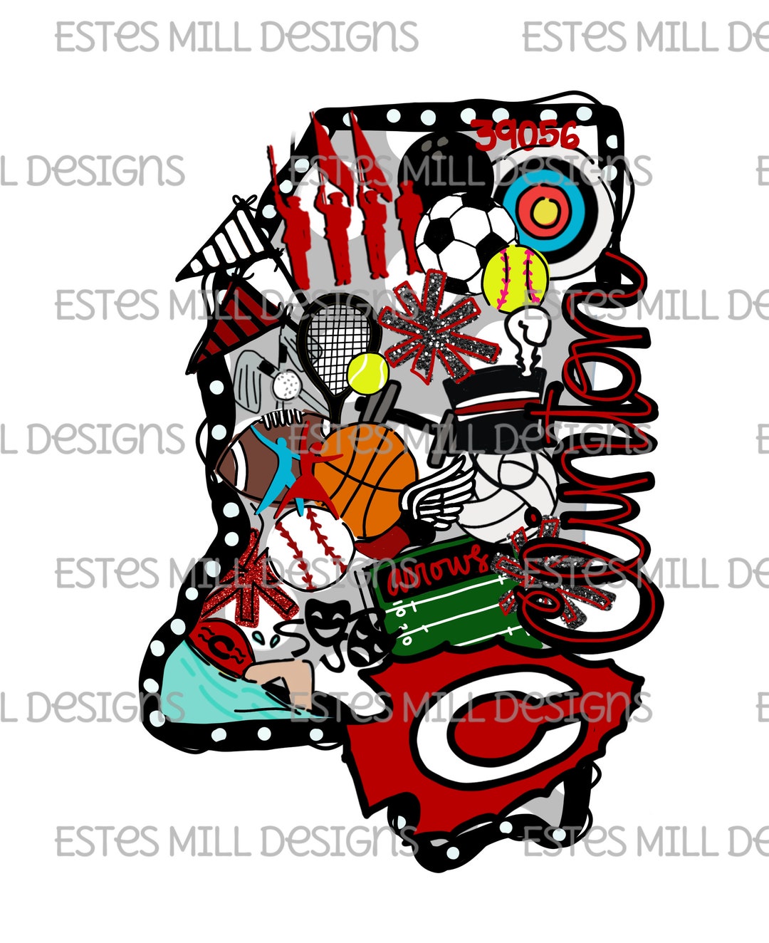 Sublimation Design Hand Drawn PNG Digital Download - Etsy